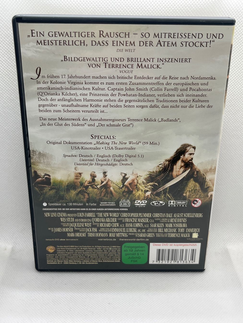 The New World (DVD) - Abenteuer & Geschichte im Film! (Gebraucht) in ...