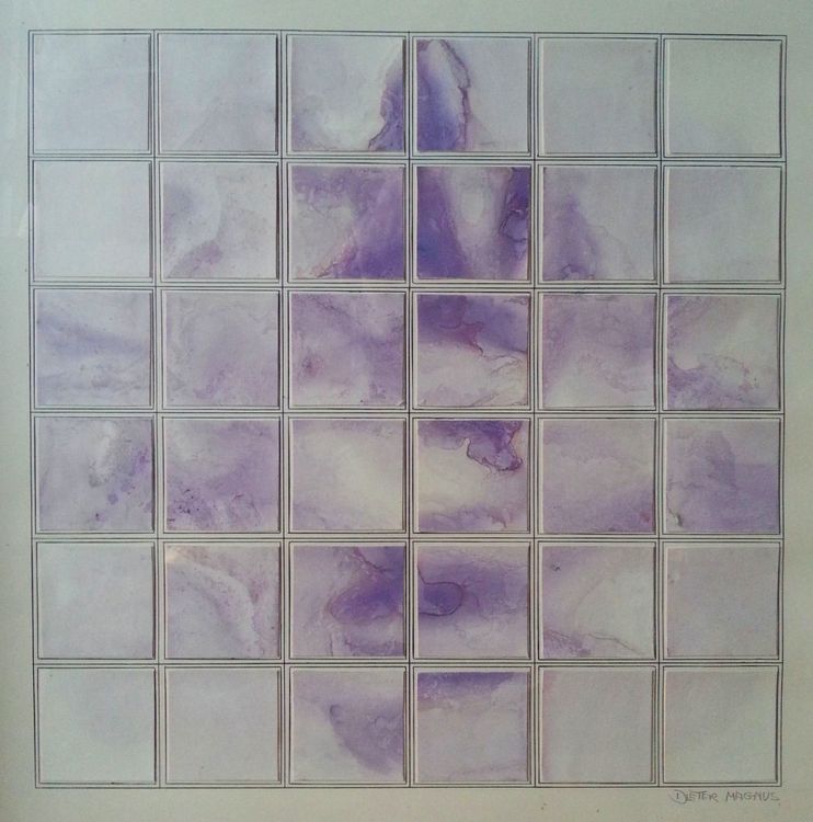 Dieter Magnus, Abstrakte Komposition, Collage / Mischtechnik (Gebraucht ...