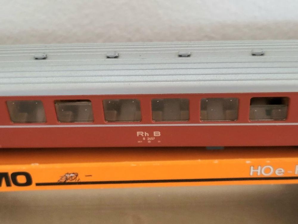 Bemo H0m RhB Personenwagen 3255 Bernina Bahn rot, neuwertig | Kaufen auf Ricardo