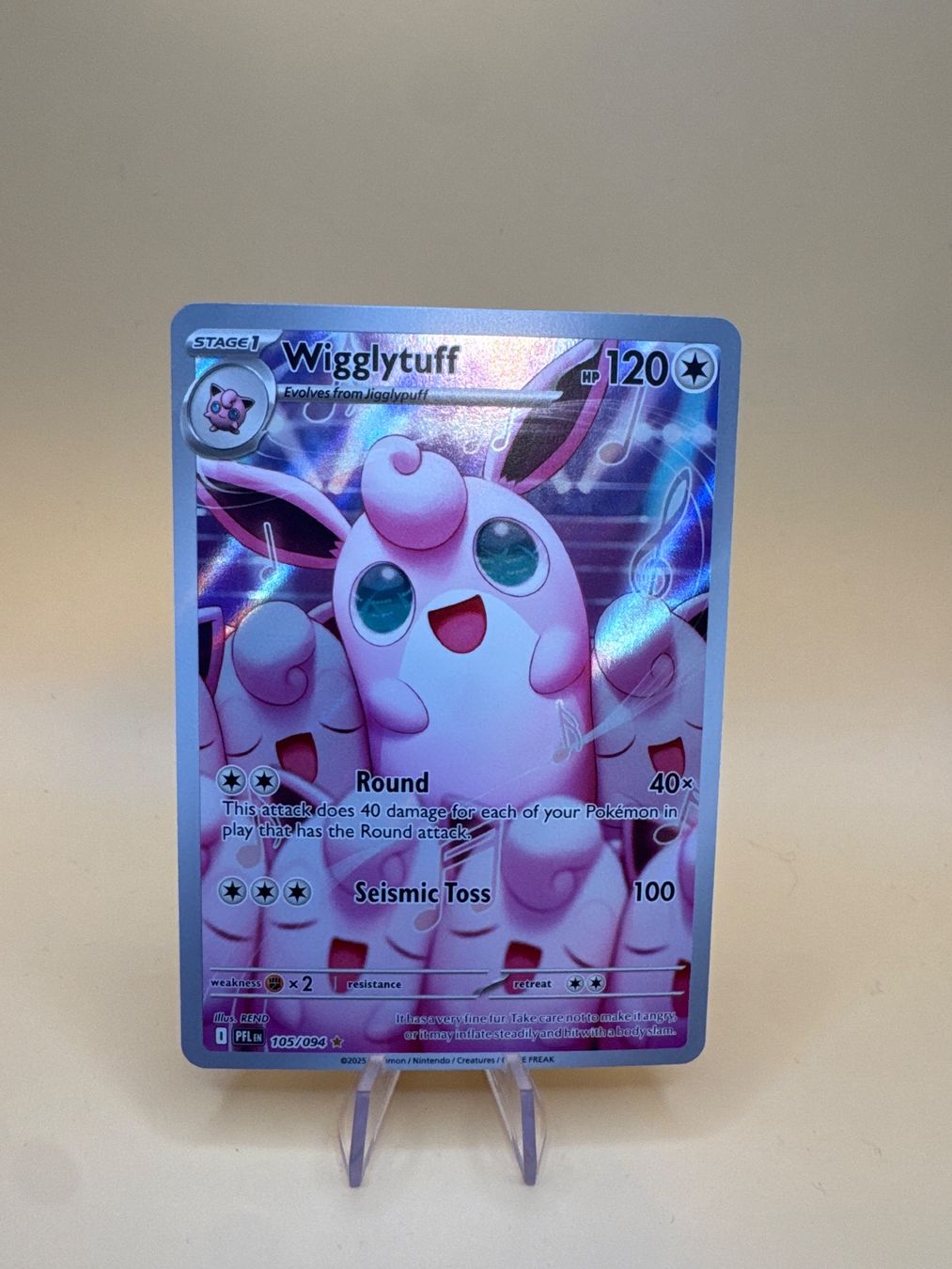 🇯🇵 Pokémon Wigglytuff – PFL 105/094 Karte praktisch neu! (Neu (gemäss ...