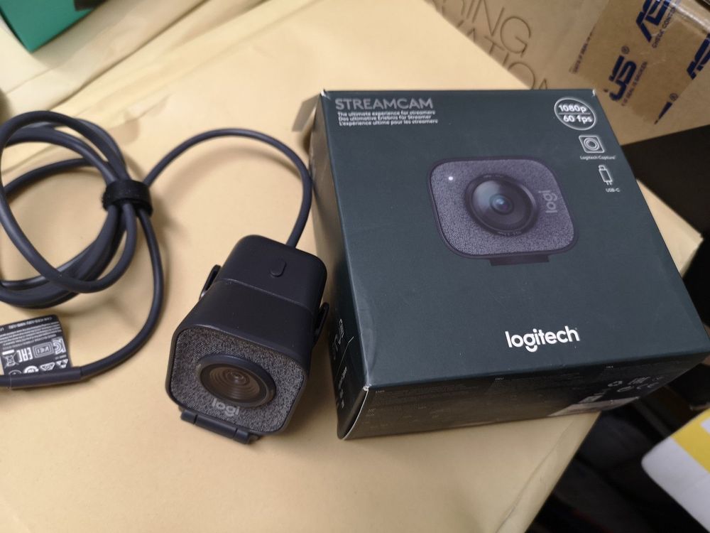LOGITECH StreamCam (Schwarz) Webcam Stream Cam PC Kamera (Gebraucht) in ...