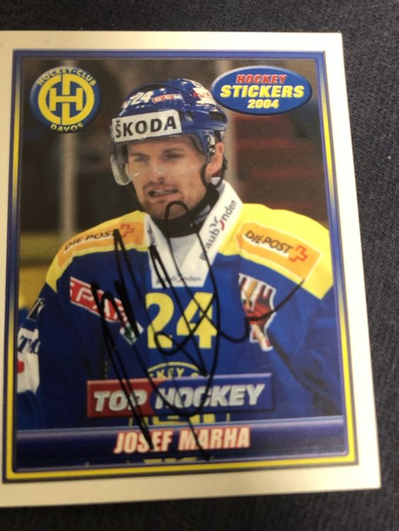 Josef Marha HCD Hockey Card signiert Sticker | Kaufen auf Ricardo