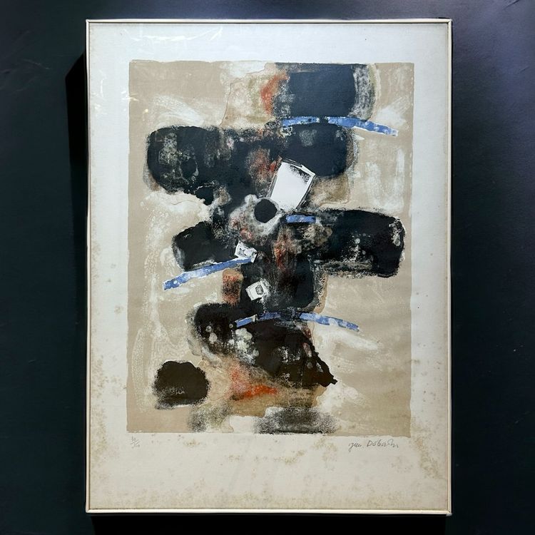 Jun Dobashi Lithographie originale "Rythme Bleu" signée (Gebraucht) in ...