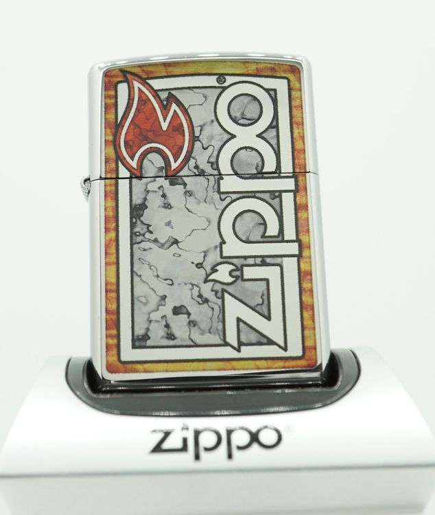 ZIPPO® LOGO WITH FLAME - EFFECTPRINT-2017 - UNGEZUENDET (Neu (gemäss Beschreibung)) in Mels für ...