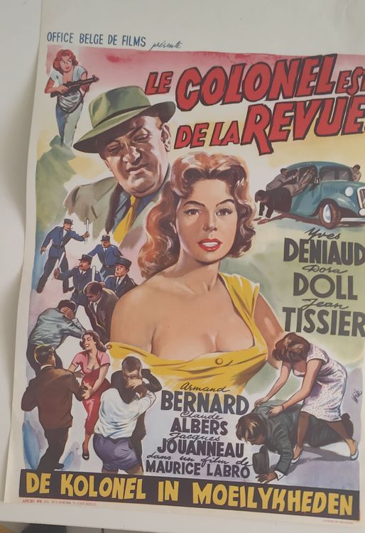 Affiche originale du film 'Le Colonel est de la revue' (Neuf (Voir ...