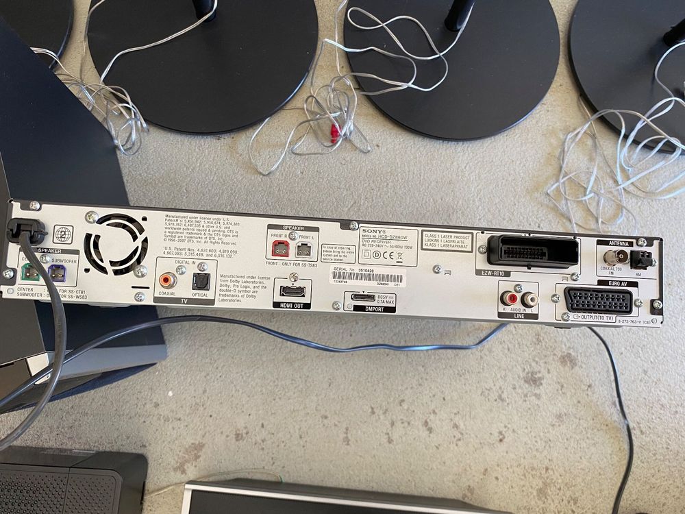 Komplettes SONY Home DVD System DAV-DZ860W (Gebraucht) in Appenzell ...