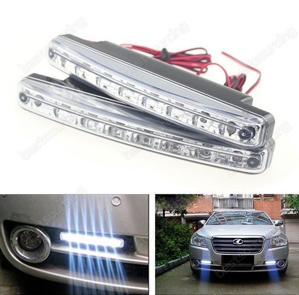 2 X Neu 8 Smd Auto Led Tagfahrlicht Tagfahrleuchten Tfl Drl (Neu und ...