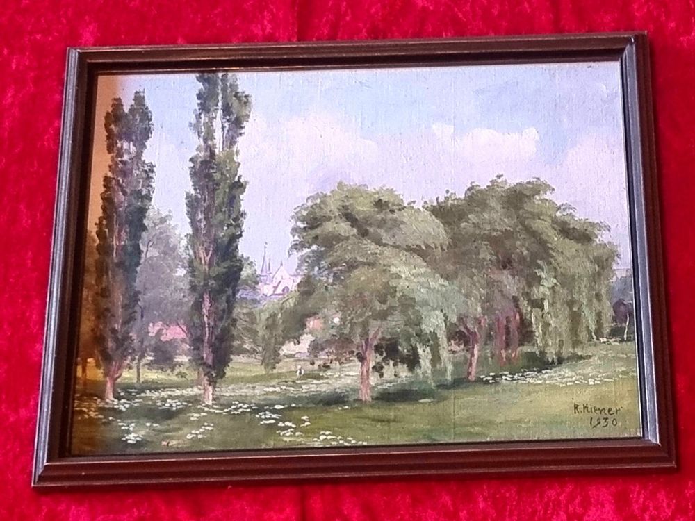 Robert Kiener. Ölgemälde "Im Marzili". Signiert 1930 (Gebraucht) in Reinach BL für CHF 110 – mit ...