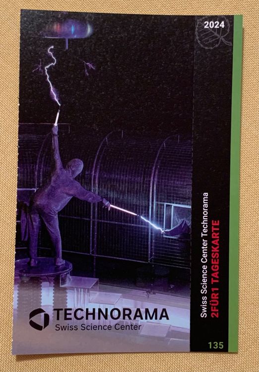 Technorama 2 für 1 Tageskarte | Kaufen auf Ricardo
