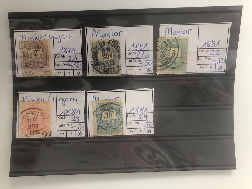 Magiar Ungarn 1881 As Number 21,-21a, 22, 23 und 24 | Kaufen auf Ricardo