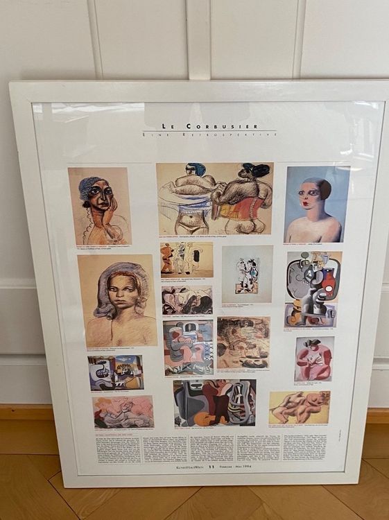 LE CORBUSIER. Grosse Doppelseitige Farb- Poster. 7 Blätter (Gebraucht ...