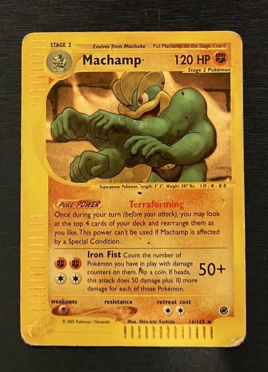 Pokémon, Machamp 16/165, Holo, Expedition, English (Gebraucht) in ...