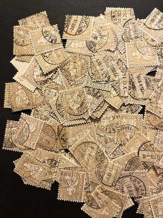 GROS Lot Sitzende Helvetia Nr. 37 oblitérées (Gebraucht) in Sottens für ...