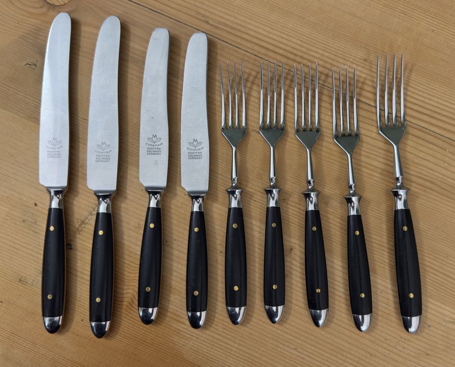 Original Echenlaub : 4 hochwertige Messer und 5 Gabeln (Gebraucht) in Otelfingen für CHF 70 ...