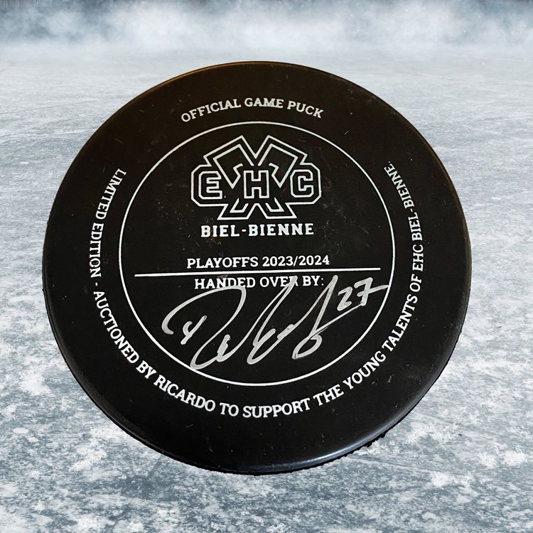 Playoff-Puck / Puck des Playoffs #27 Yannick Rathgeb (Gebraucht) in ...