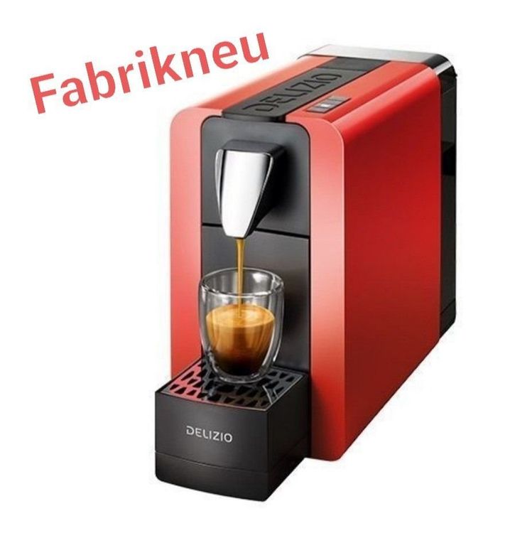 NEUE KAPSEL KAFFEEMASCHINE DELIZIO COMPACT ONE II Rot (Neu und ...