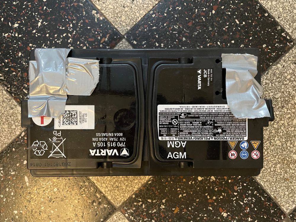 Original VW T6.1 Zweitbatterie Varta AGM 12V 75Ah (Gebraucht) in Basel ...