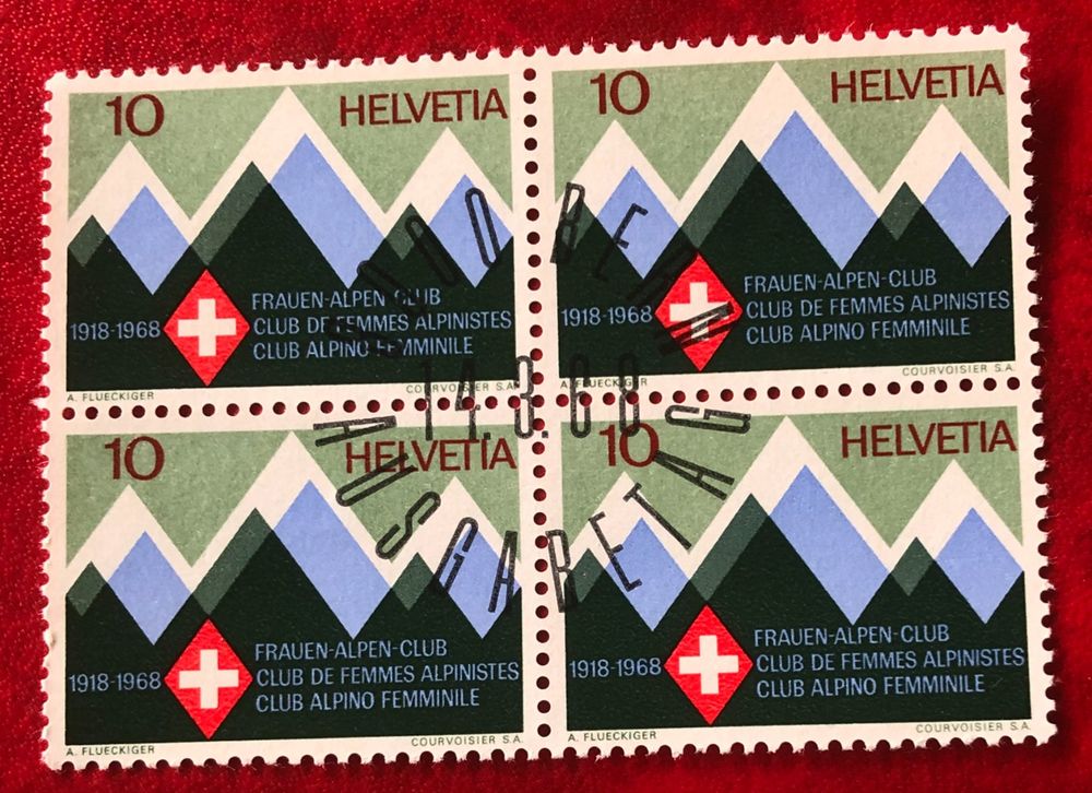 4 er Block Nr.453 mit Stempel Bern (Gebraucht) in Aarau für CHF 0.5 ...
