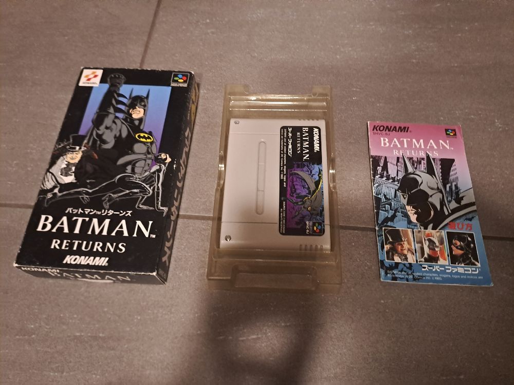 Batman Returns Super Famicom OVP SHVC-BJ Konami Nintendo (Gebraucht) in ...