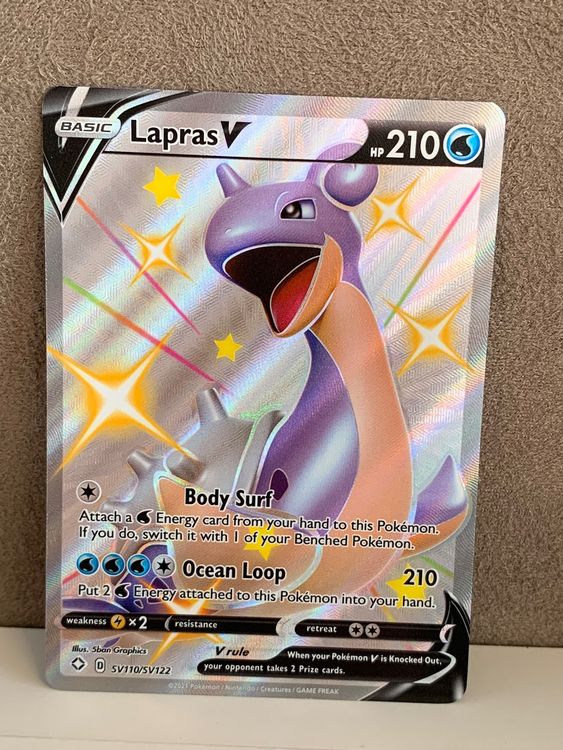Lapras V ENG Shining Fates Pokemon SV110/SV122 (Gebraucht) in für CHF 4 ...