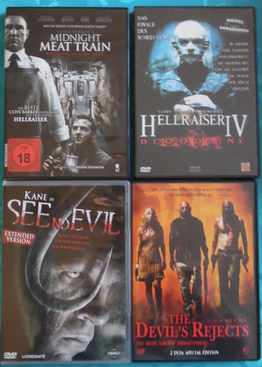 4 DVD Horror (Gebraucht) in Bellinzona für CHF 4 – mit Lieferung auf ...