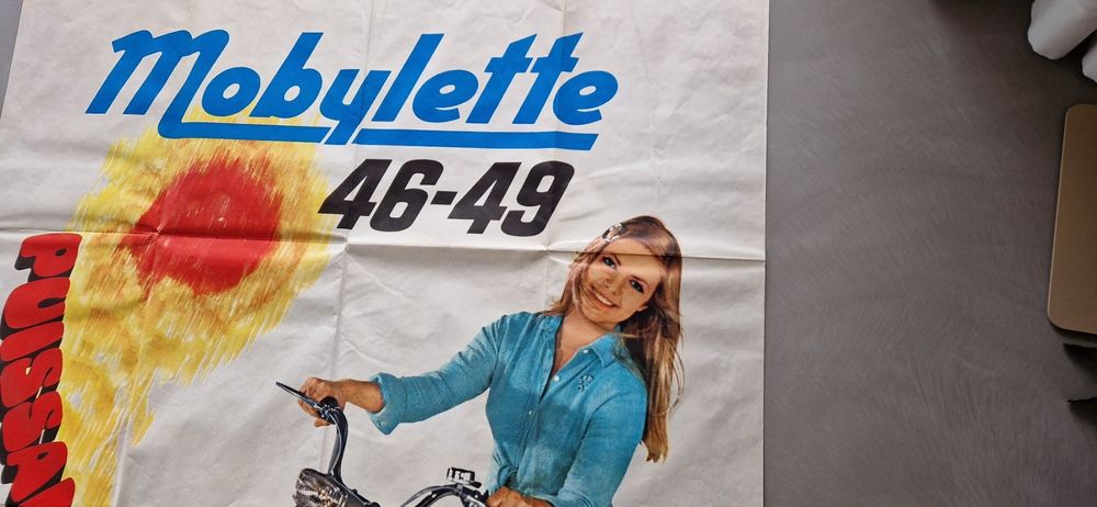 Mofa Plakat Reklame Motobecane Mobylette Original 70er Jahre (Gebraucht ...