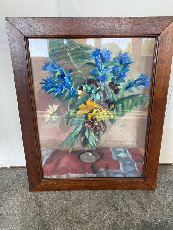 Aloys HUGONNET (1879-1938) Tableau peinture pastel signée | Kaufen auf Ricardo