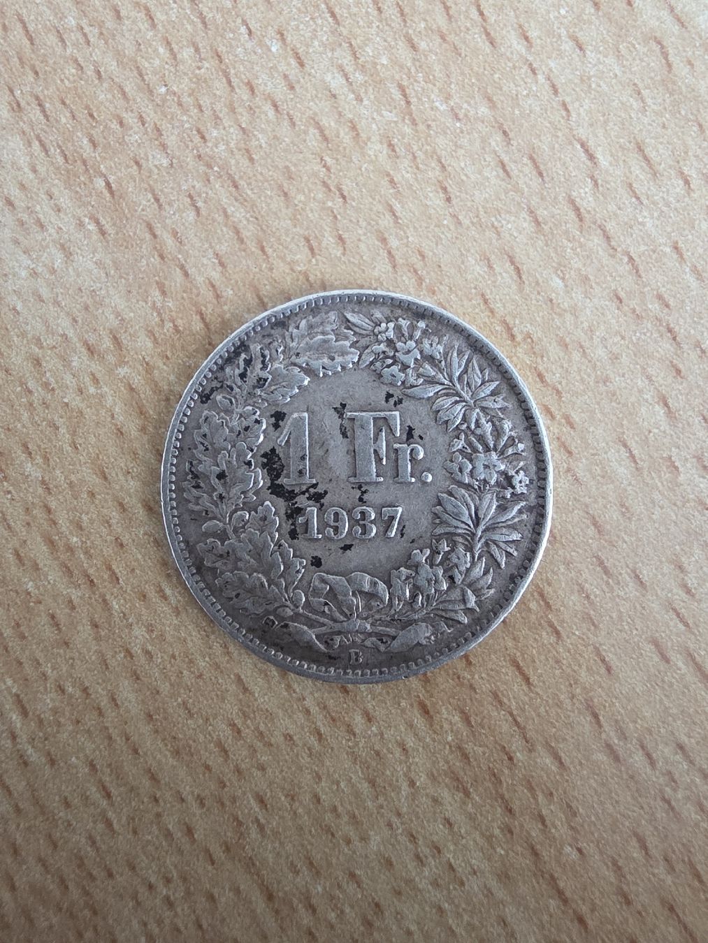 1 franc suisse 1937, en argent (D'occasion) à Chavannes-Renens pour CHF ...