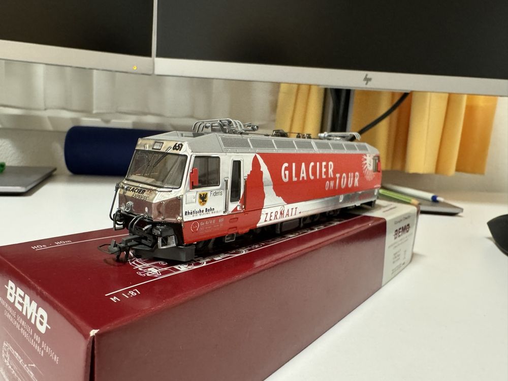 Bemo RhB Ge 4/4 III 651 Glacier on Tour Sound | Kaufen auf Ricardo
