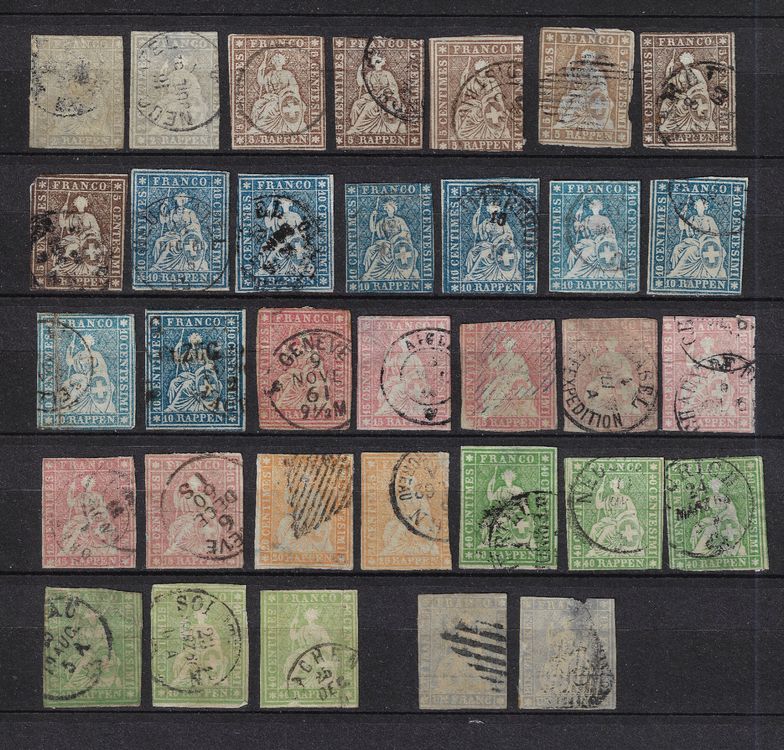 Strubel Lot 33 Stk. inkl. 1 Franc / div. Erhaltungen | Kaufen auf Ricardo
