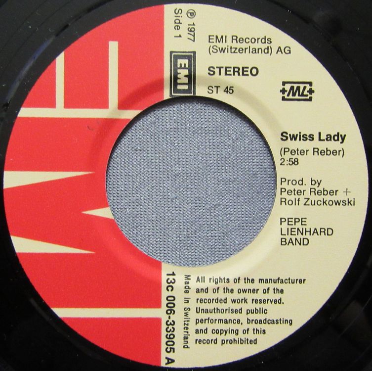 Pepe Lienhard Band - Swiss Lady - Single von 1977 (Gebraucht) in ...