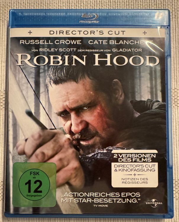 Robin Hood (Director`s Cut& Kinofassung) Blu-ray Russel Crow (Gebraucht ...