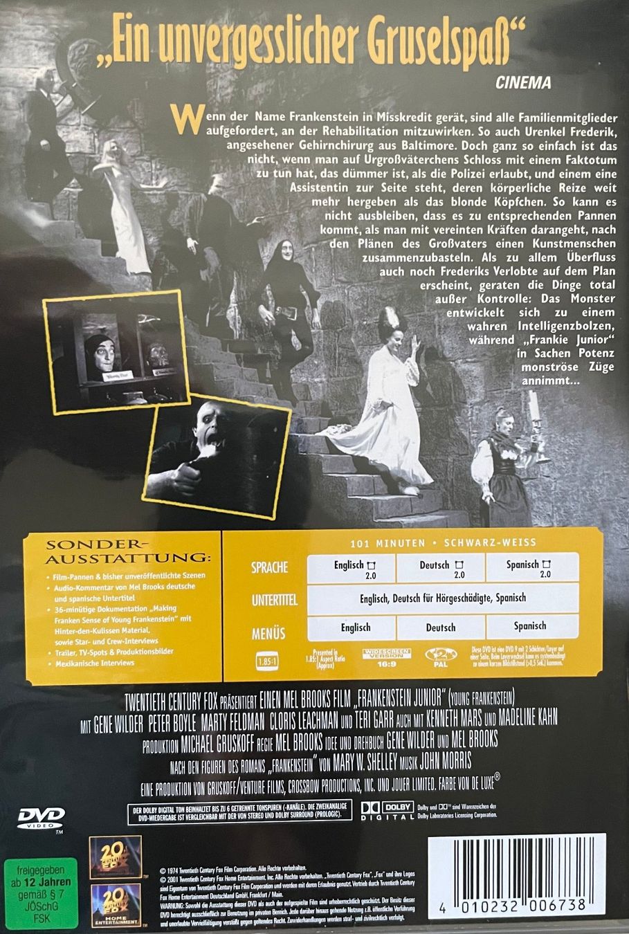 Frankenstein Junior (Mel Brooks, Marty Feldman, Gene Wilder) (Gebraucht ...