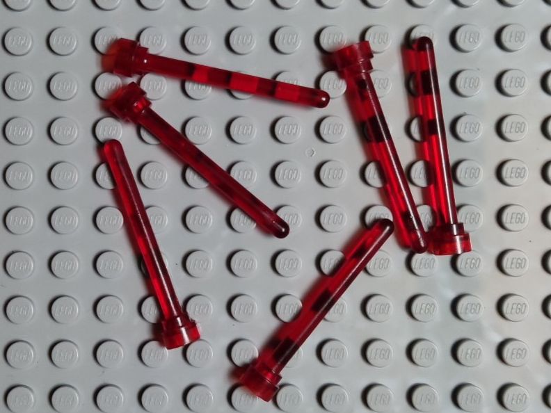 LEGO Antenna /Antennen - 4H - trans-red - Round Top - 3957 | Kaufen auf ...