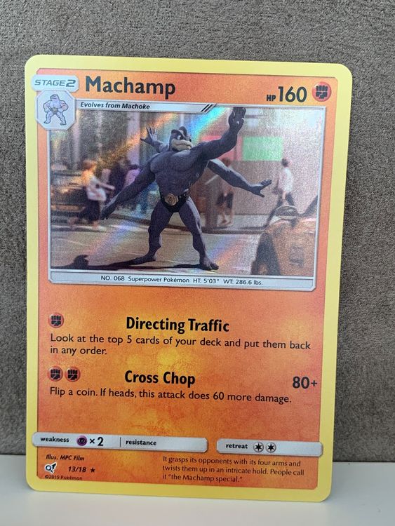 Machamp Holo Rare ENG Detective Pikachu Pokemon 13/18 | Kaufen auf Ricardo