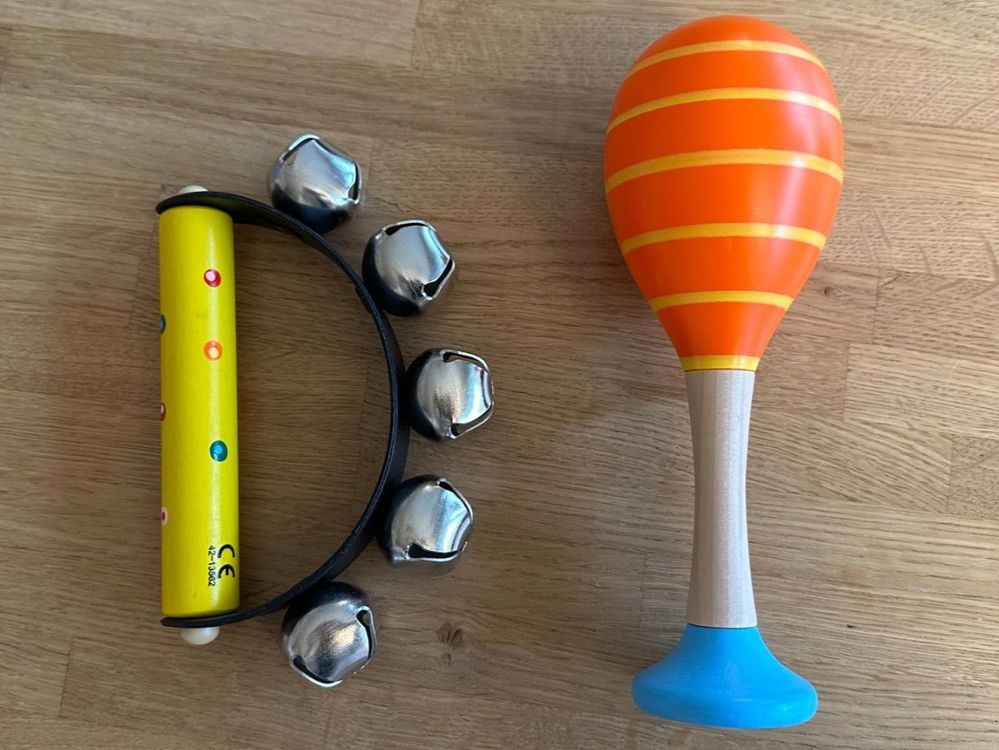 Set Rassel / Maracas & Glockenkranz Rhythmische Instrumente | Kaufen ...
