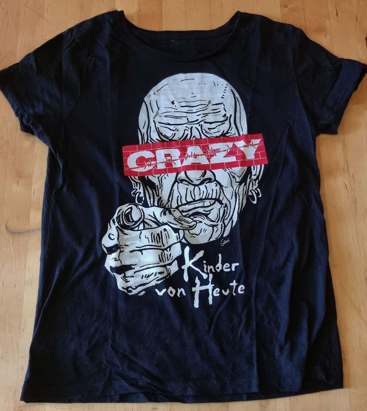 T-Shirt CRAZY (Gr. M, Damen) Original LU-Punk-Band Crazy. (Gebraucht ...
