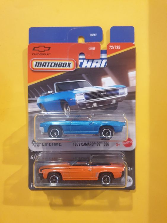 2 x Matchbox 1969 CAMARO SS 396 CONVERTIBLE (Neu und originalverpackt) in Oftringen für CHF 5 ...
