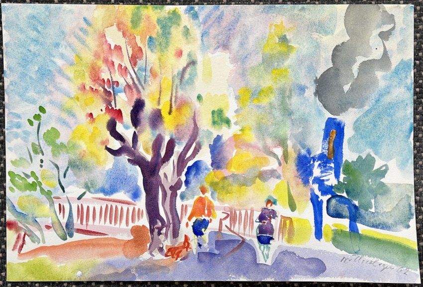 Aquarell Alltags - Szene, Hans Wullschleger (ID b4261) (Gebraucht) in Gelterfingen für CHF 40 ...