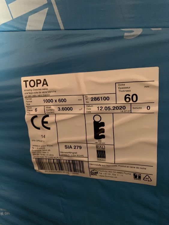 Flumroc Topa 60mm (Neu und originalverpackt) in Urtenen-schönbühl für ...