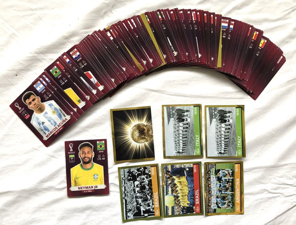 135x Panini Stickers - Fifa World Cup Qatar 2022 (Gebraucht) in ...