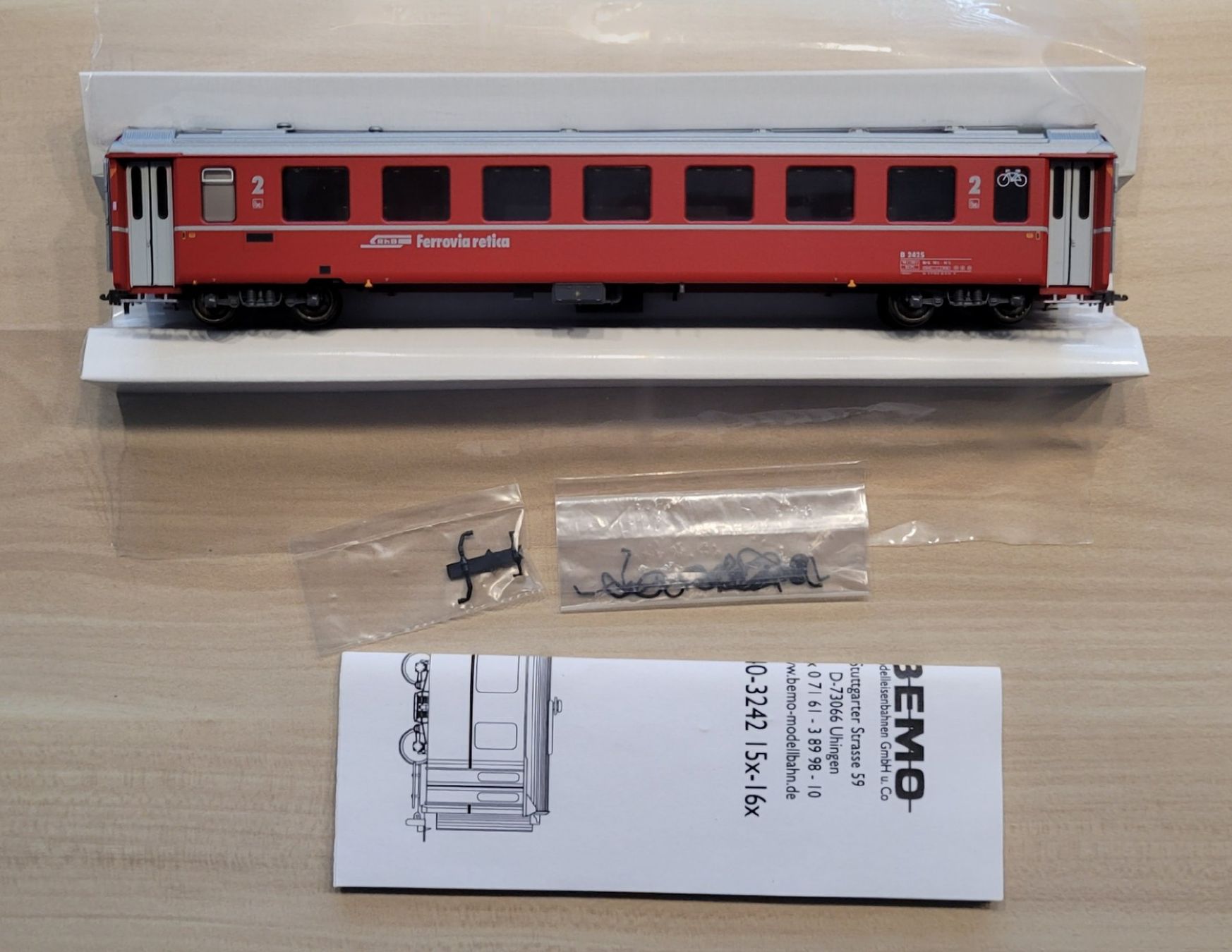 Bemo 3240155 RhB B 2425 altrot/Klima EW II H0m (Neu (gemäss ...
