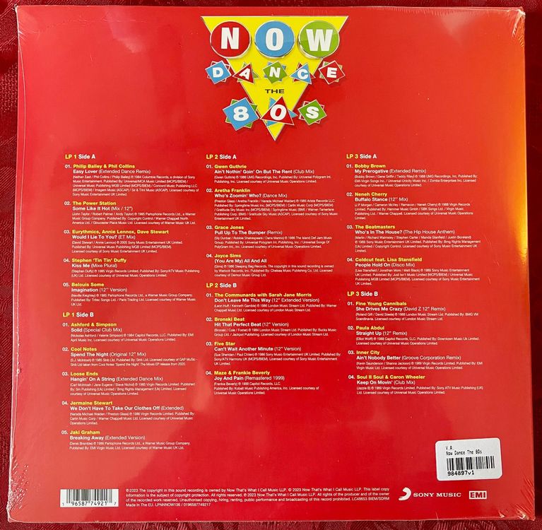 NOW Dance The 80s 3 x LP Red Vinyl sealed 80er 80s Music (Neu und originalverpackt) in Aarau für ...