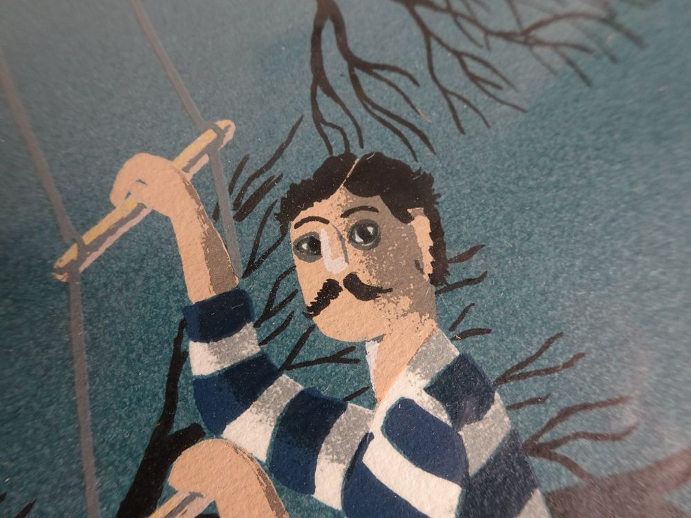 Bild Maria Palatini (1952) Gemälde Mischtechnik Serigraphie (Gebraucht ...