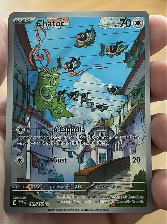 Chatot Illustration Rare Pokémon Karte (181/162) | Kaufen auf Ricardo