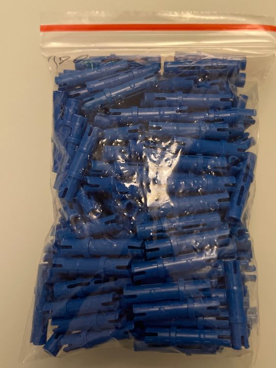 Lego 160 x Technic, Pin 3L with Friction Ridges - 6558 (Gebraucht) in ...