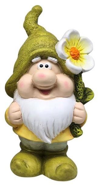 Garten Zwerg aus Keramik 22 cm / Dekoration Frühling | Kaufen auf Ricardo