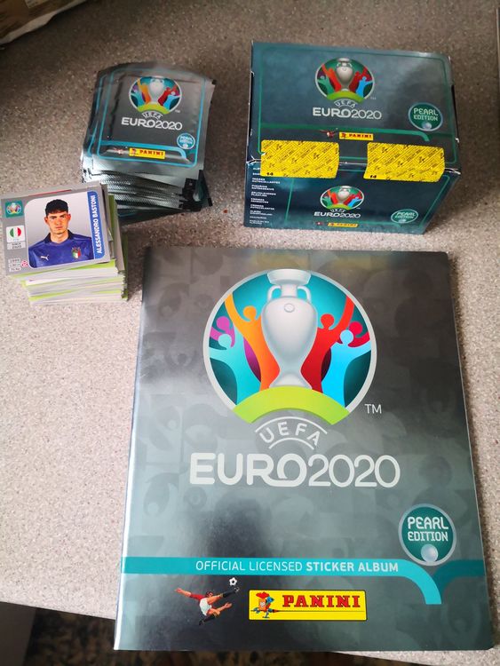 Euro 2020 Panini ungeöffnete Box, leeres Heft plus +... (Gebraucht) in ...