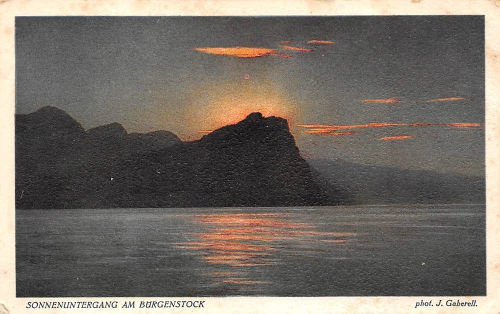 Sonnenuntergang am Bürgenstock, Gabarell | Kaufen auf Ricardo