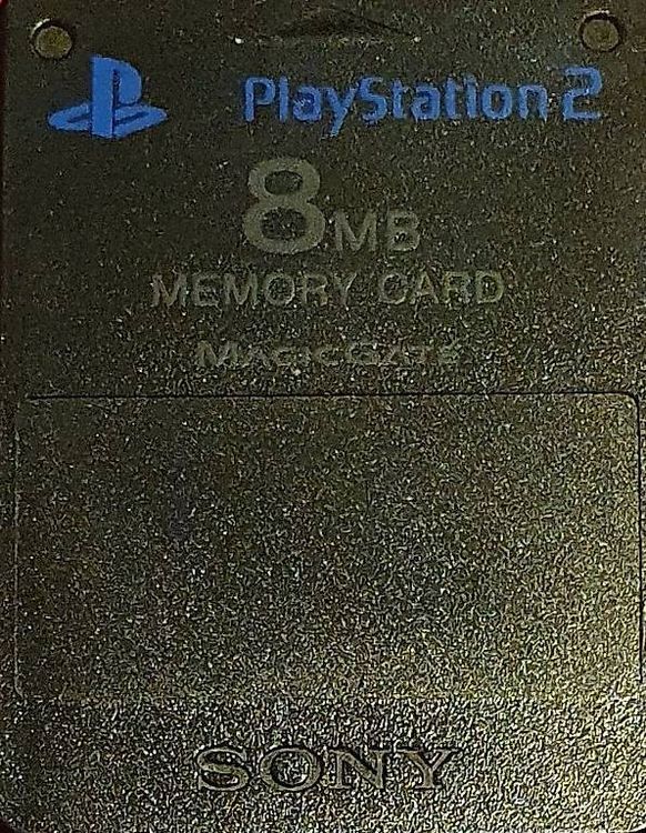 Sony Playstation 2 Originale Memory Card mit 8MB (black) 📚 (Gebraucht ...